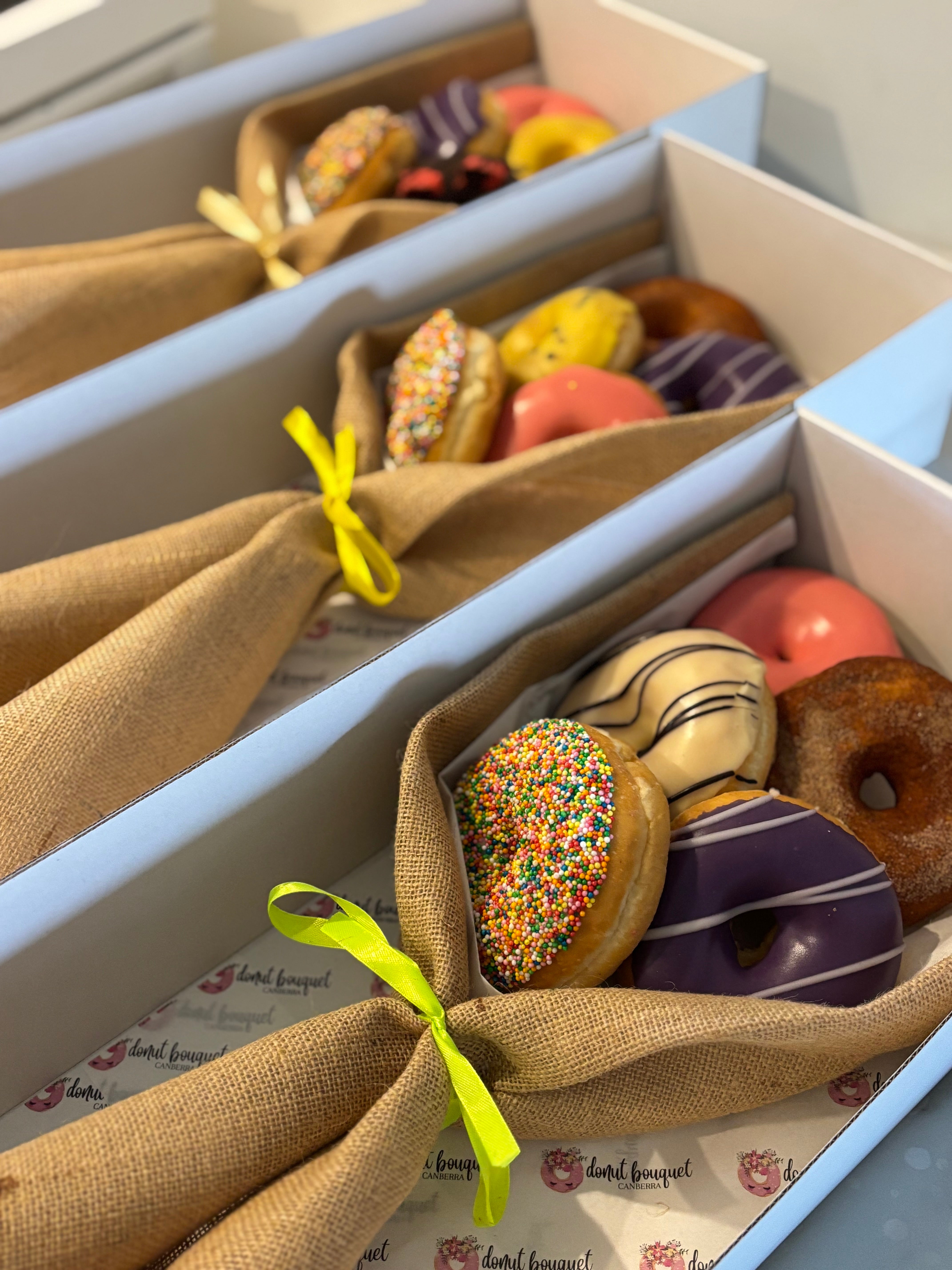 Classic Donut Bouquet Gift Box | Donut Delivery Canberra | Donut Box ...